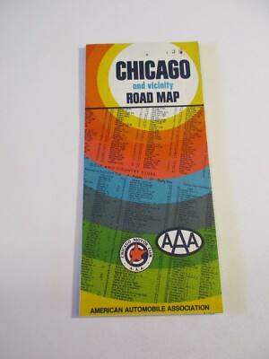 Vintage AAA 1979 Chicago Motor Club Chicago Cook County Illinois Road ...