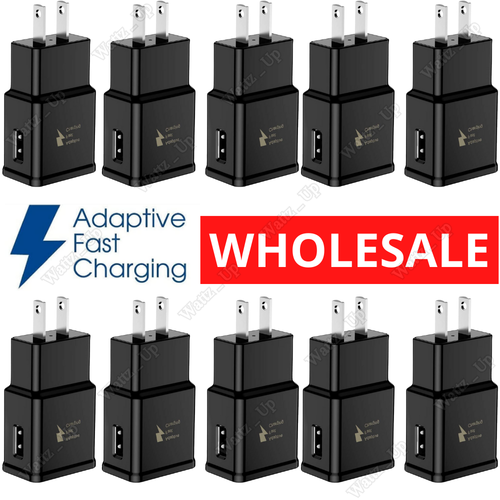 For Android Samsung Adaptive Fast USB Wall Charger Cube Power Adapter ...