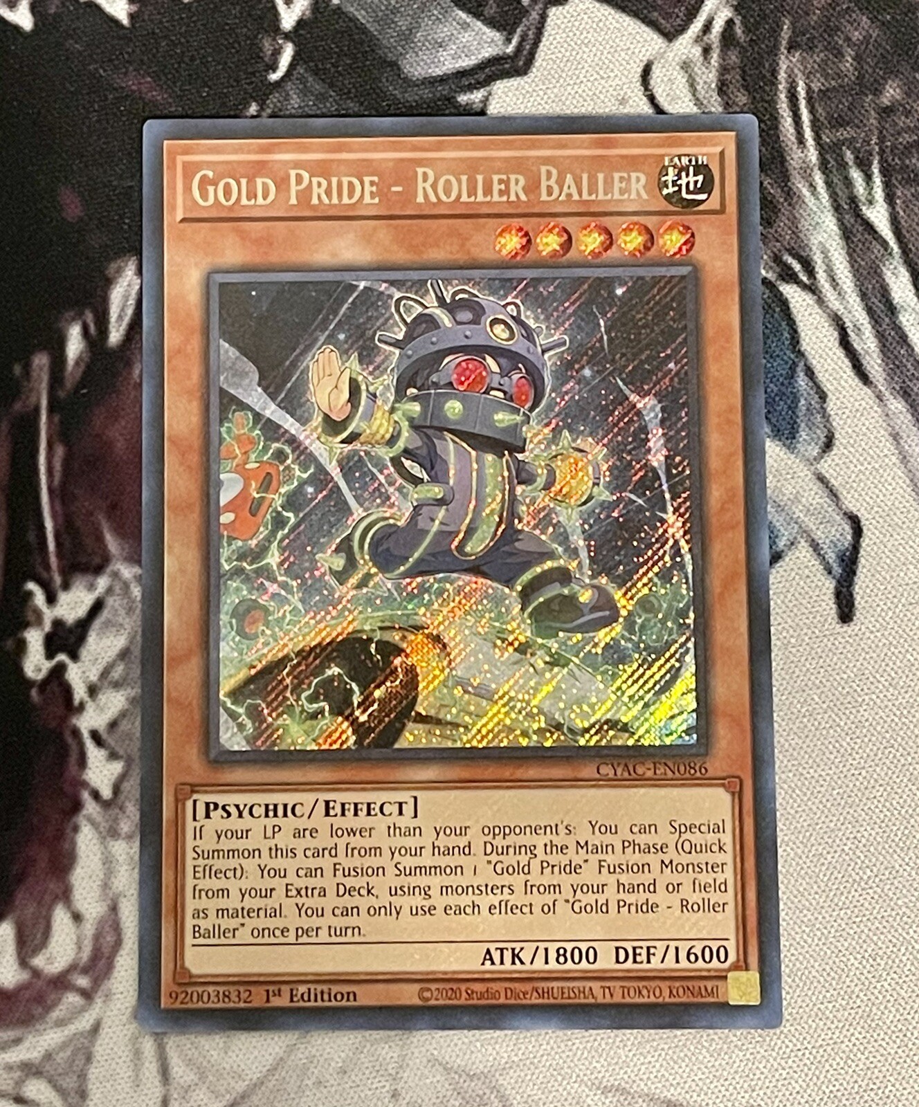 Yugioh Gold Pride - Roller Baller CYAC-EN086 Secret Rare 1st Edition NM ...