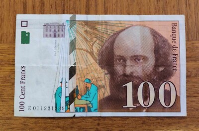 Antique 100 French Cent Francs Banknote - Banque de France - 1997 | eBay