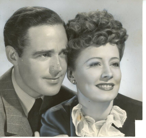 Vintage Bordure Photo 6x6 Irene Dunne Patric Knowles Lady en Un Jam ...