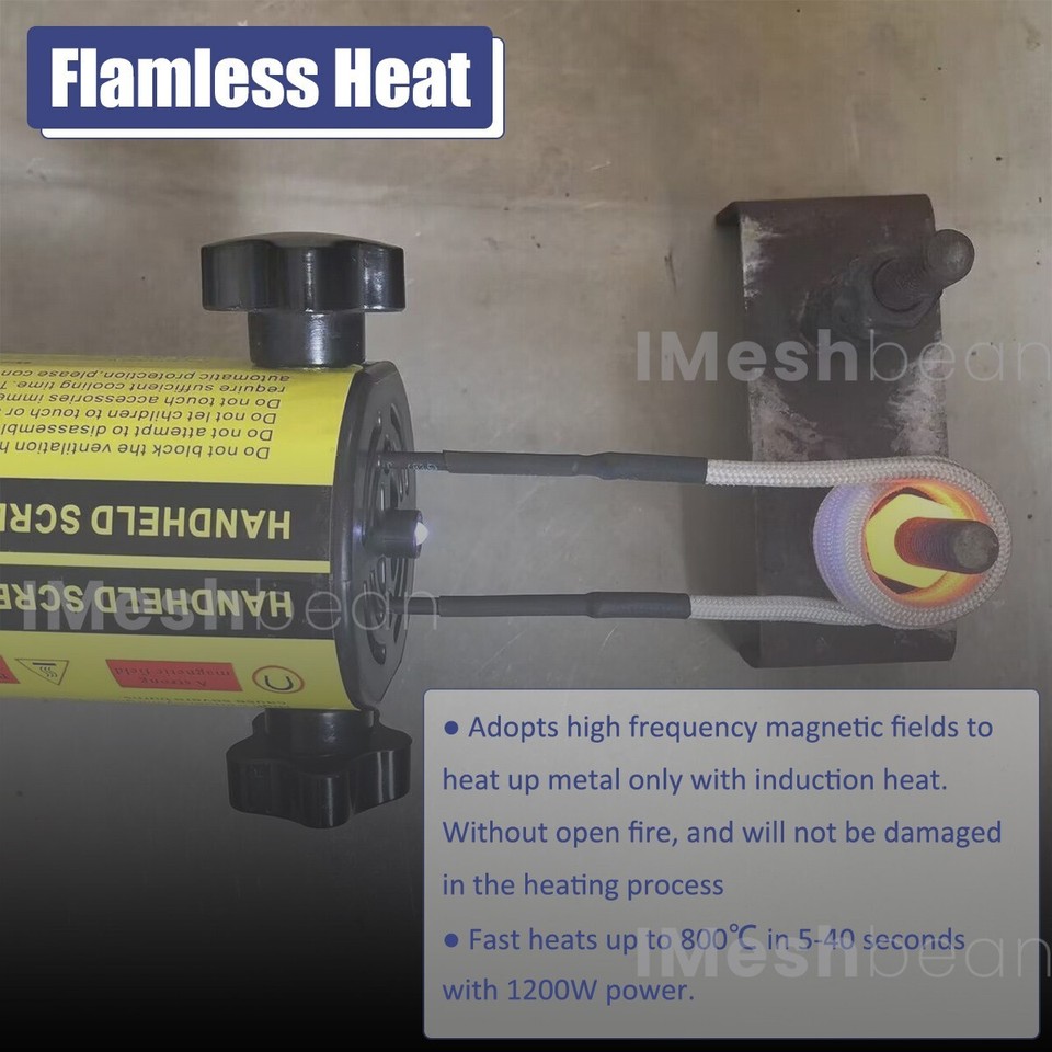 Magnetic Induction Heater Kit Tool Automotive Flameless Heat Bolt ...