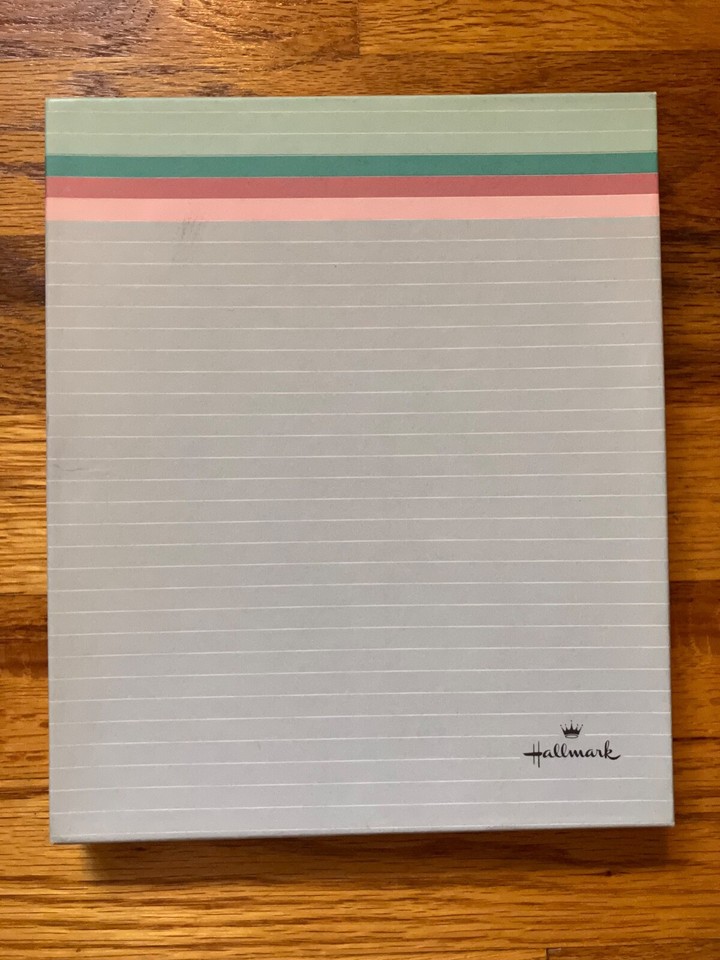 Vintage 70s Hallmark Stationery Writing Letter Full Box Set Pink Blue ...