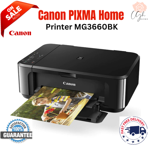 Canon Pixma Home MG3660 Inkjet Printer All In One Wireless Wifi Scanner ...
