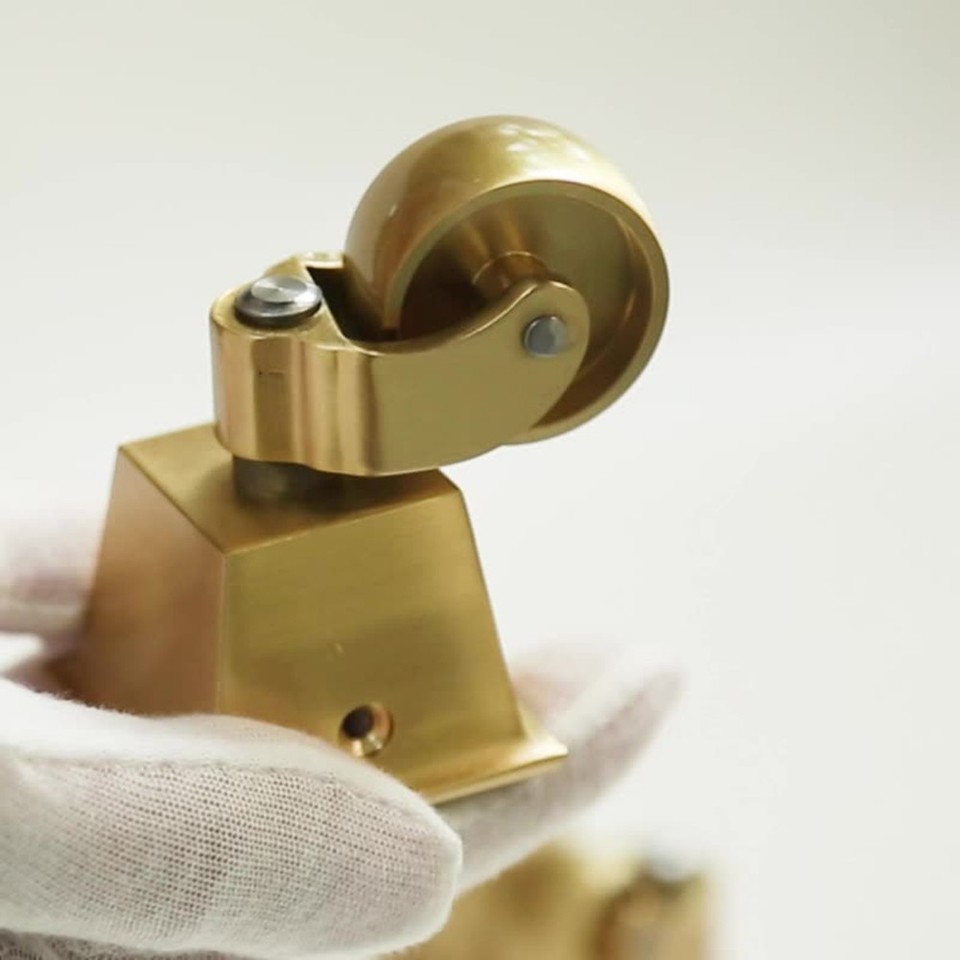 Heavy Duty Brass Caster Wheel 360 Degree Rotation Silent Bearing for ...