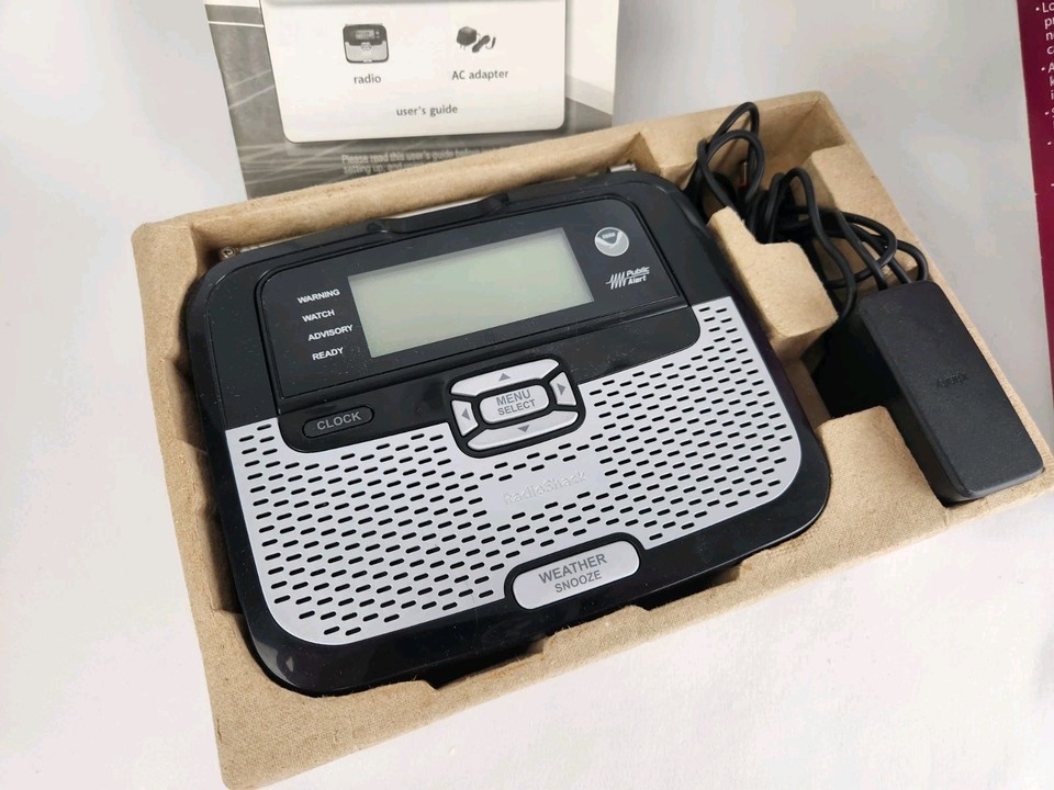 Radio Shack 12-262 Hazard Alert Weather Radio NOAA public Alert ...