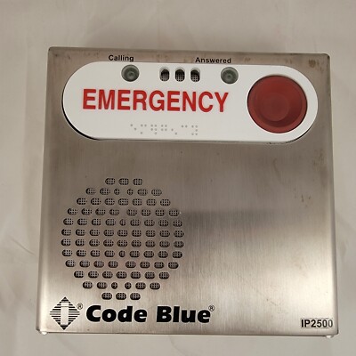 Code Blue IP2500 Full duplex VoIP Emergency Speakerphone, PoE, Untested ...