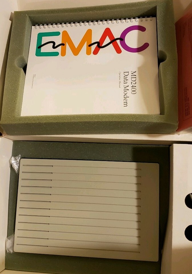 E Mac MD2400 Vtg MacIntosh External Modem | eBay