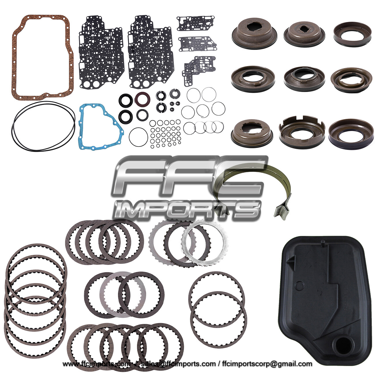FNR5 FS5A-EL Transmission Master Rebuild KIT 06-UP Pistons Frictions ...