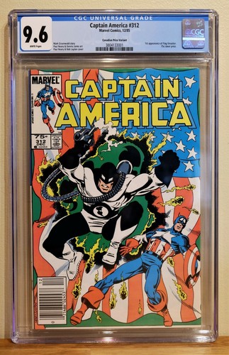 CAPTAIN AMERICA #312 CGC 9.6 WHITE *75¢ CANADIAN PRICE VARIANT* 1st ...