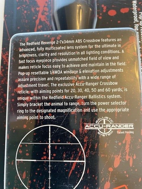 Redfield Revenge Crossbow Scope | eBay