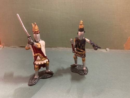 Two custom and hand painted metal knights | eBay
