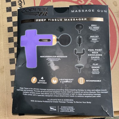 Copper Fit Massage Gun Purple | eBay