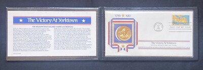 1781-1981 The Victory At Yorktown Official Medalist First Day Cover ...