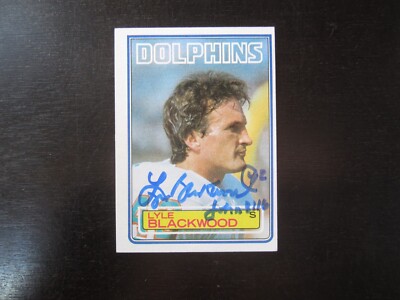 1983 Topps # 311 Lyle Blackwood Autograph Signed Auto Card (M2) Miami ...