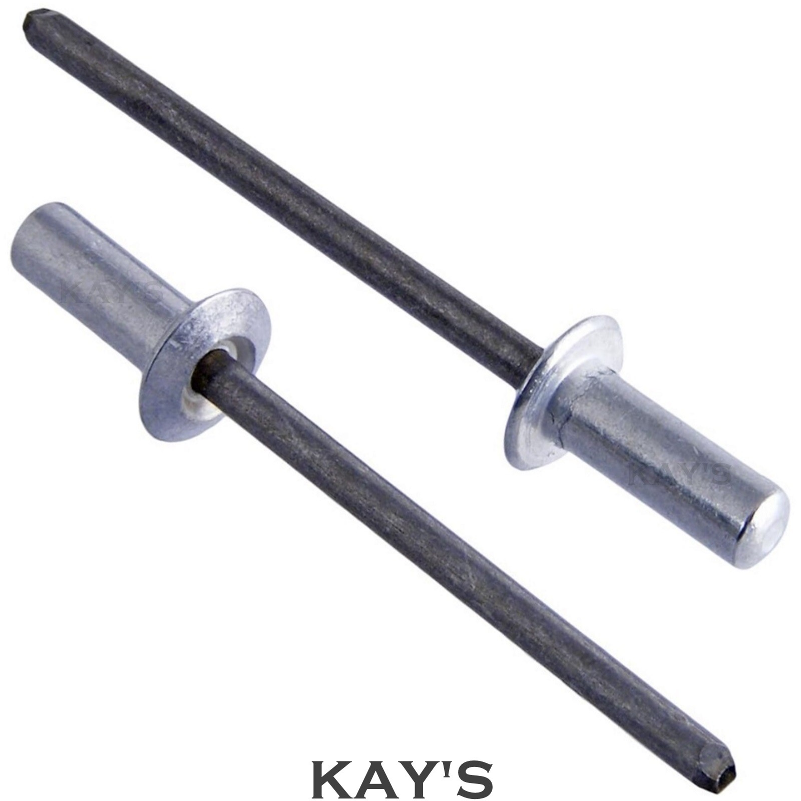 SEALED POP RIVETS CLOSED DOME HEAD ALUMINIUM/STEEL BLIND 4.8mmØ x ...