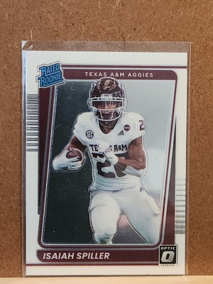 2022 Panini Chronicles Draft Isaiah Spiller 18 Donruss Optic Rated ...