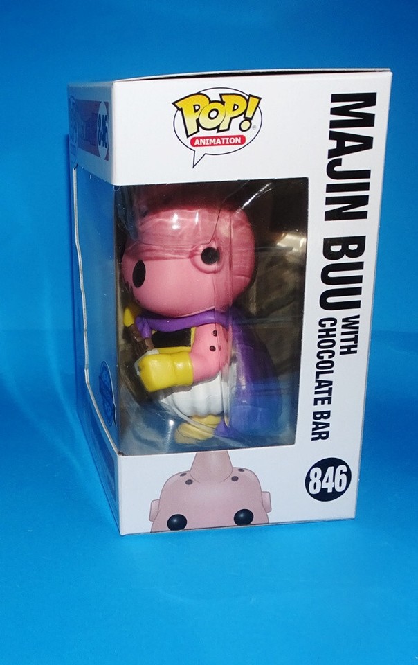 Funko Pop! Majin Buu with Chocolate #846 +perfect cell Keychain +Prot ...