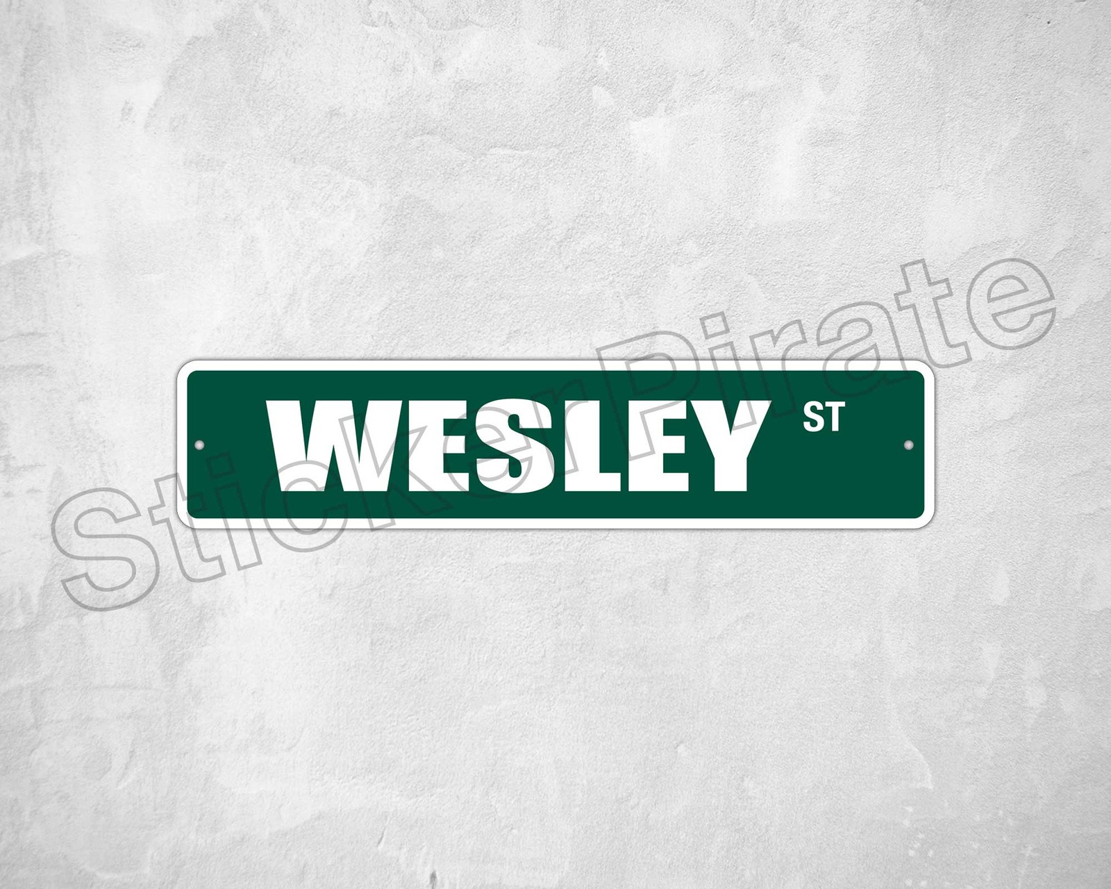 *Aluminum* Wesley 4" x 18" Metal Novelty Street Sign SS 3683 | eBay