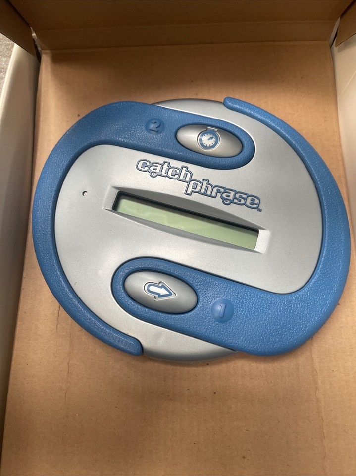 2000 CATCH PHRASE ORIGINAL BLUE HANDHELD ELECTRONIC PARTY GAME BY ...