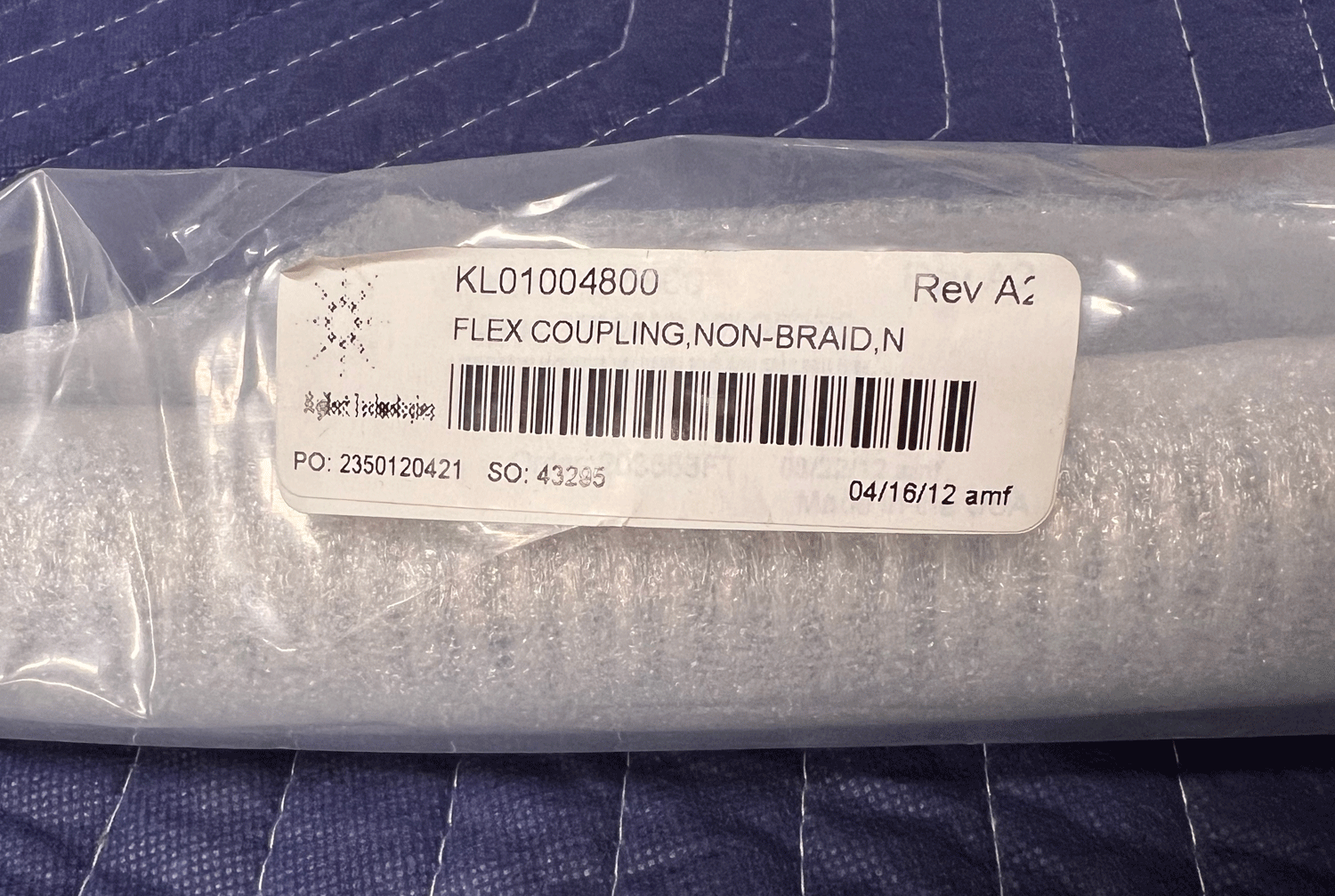 Agilent KLB01004800 Flexible coupling 48" Stainless Bellows Vacuum 48 ...