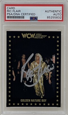 Ric Flair Signed 1991 Championship Marketing WCW Wrestling Card #68 WWE ...