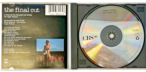 Pink Floyd - Final Cut CD 1990 CBS CK 38243 EARLY PRESS Good Condition ...