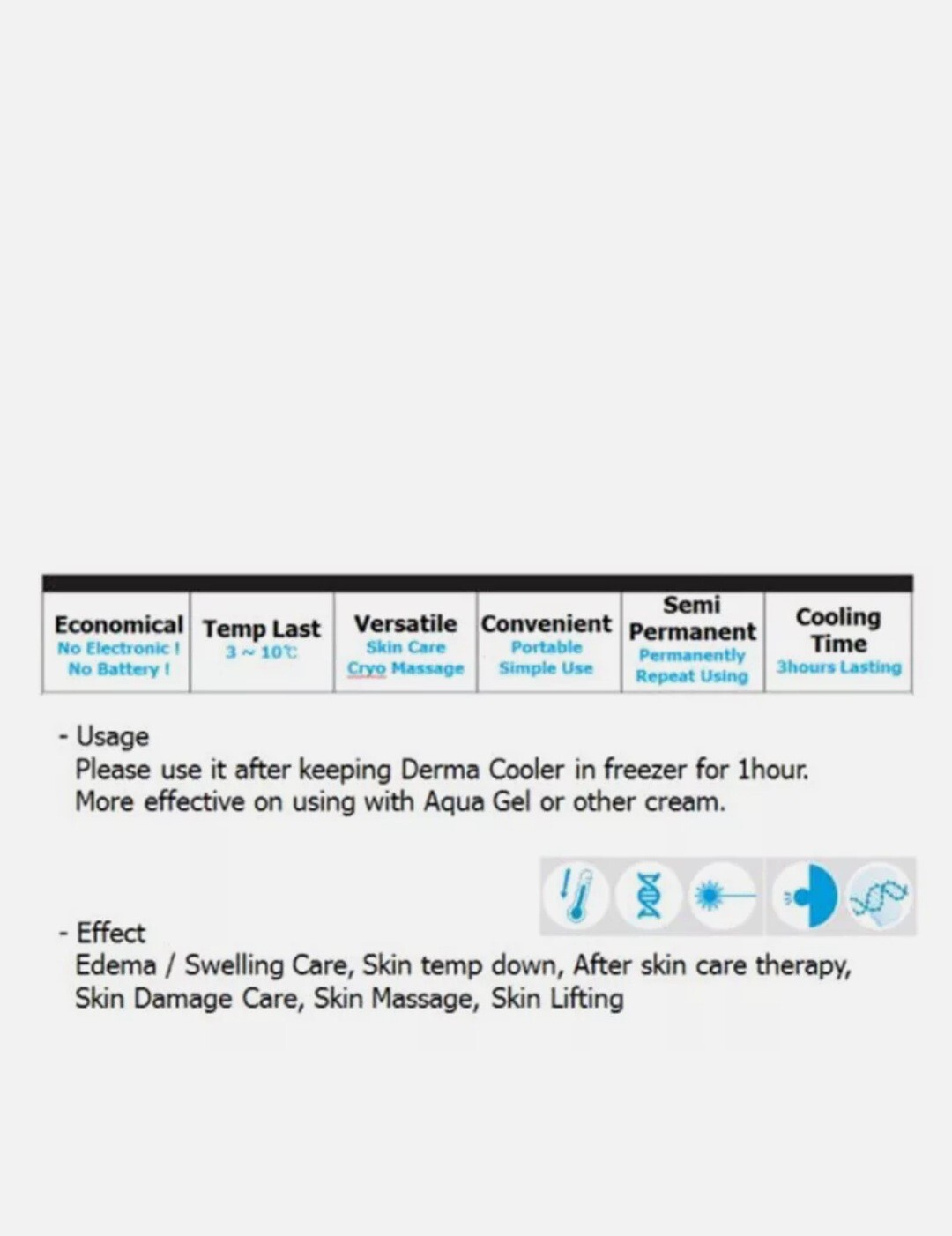Derma Cooler skin anti ageing roller Korea Beauty | eBay