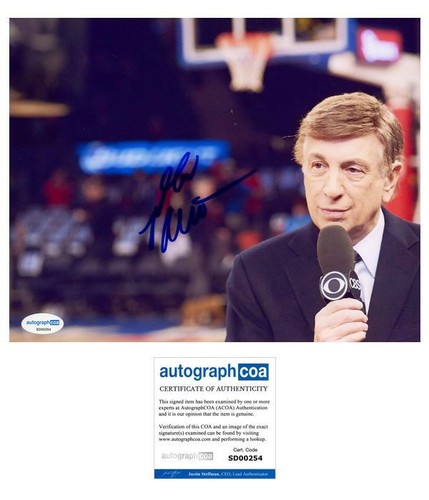 Marv Albert AUTOGRAPH Signed NBA Broadcaster New York Knicks 8x10 Photo ...