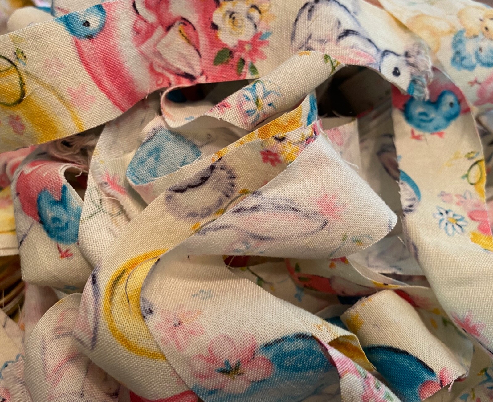 Rag Rug Yarn Precut Fabric Strips Toothbrush Amish Knot Braided Croche ...