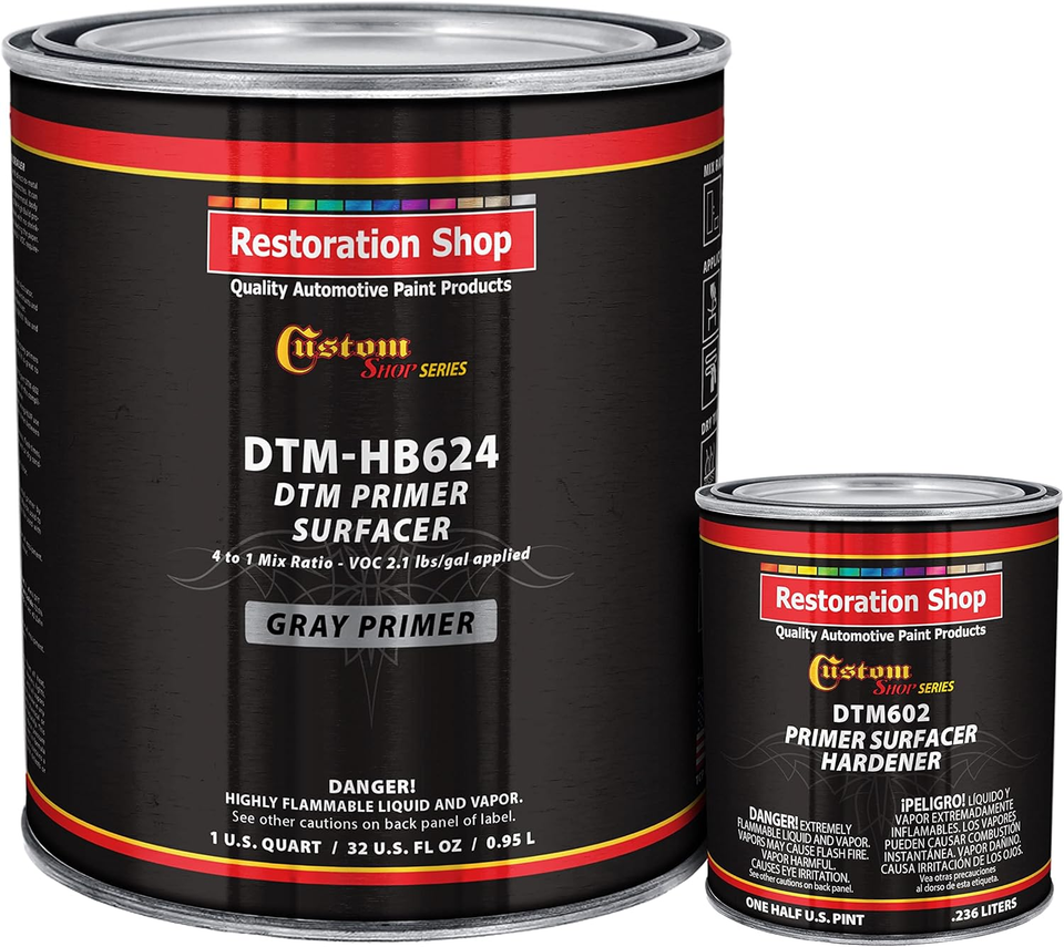 Custom Shop - Gray DTM High Build Urethane Primer Surfacer (Direct to ...