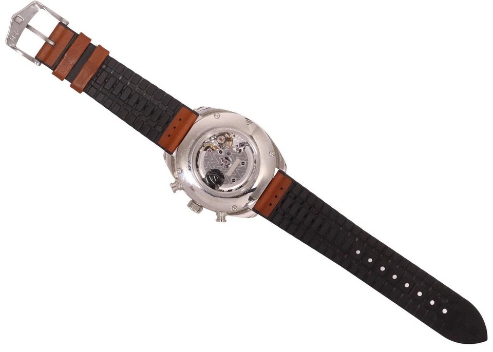 Farer Cresta Mechanical Chronograph Stainless Steel Watch – Blue Dial ...
