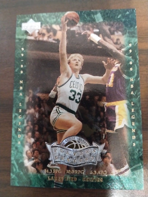 2000 LARRY BIRD UPPER DECK LEGENDS PLAYERS OF THE CENTURY INSERT CARD ...