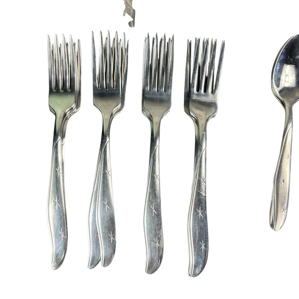 Vintage Mar-Crest Atomic Starburst 66 lot Silverware Pieces Rare ...