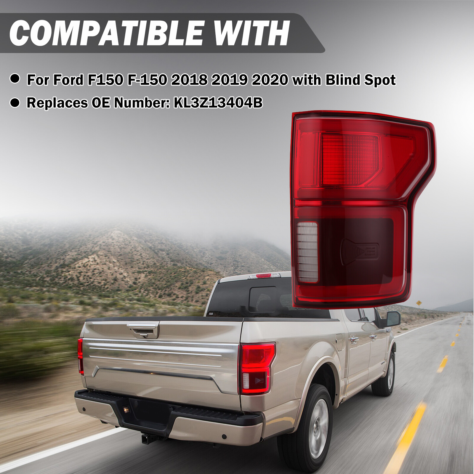 Right Side LED Rear Tail Light Brake For Ford F-150 F150 2018-2020 W ...