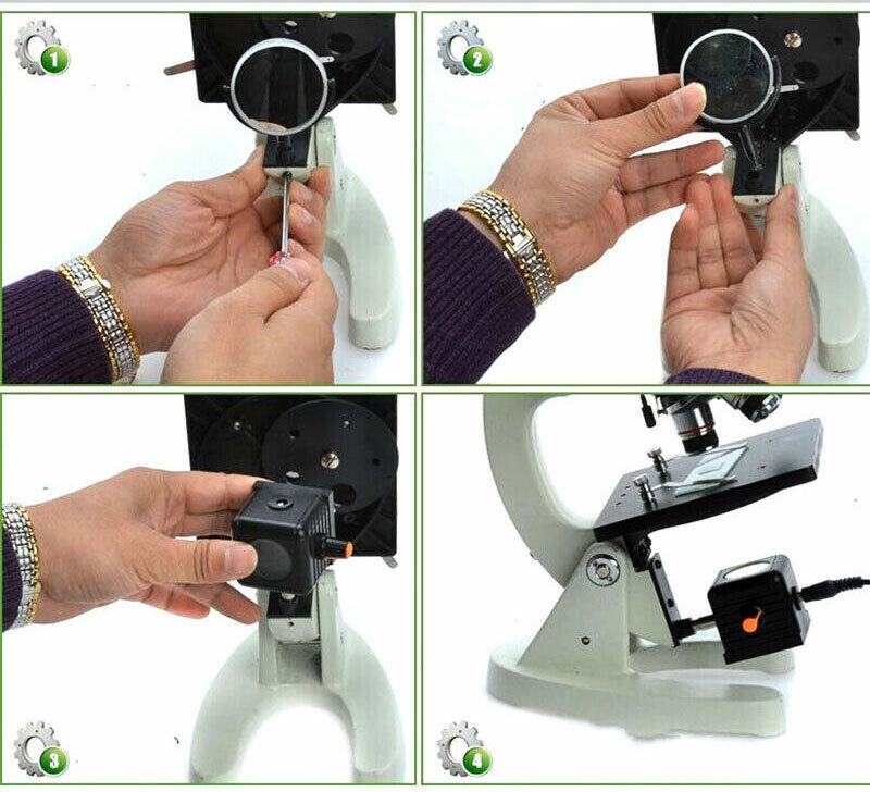 Biological Microscope Bottom LED Light Supplementary Lamp Source 110V ...