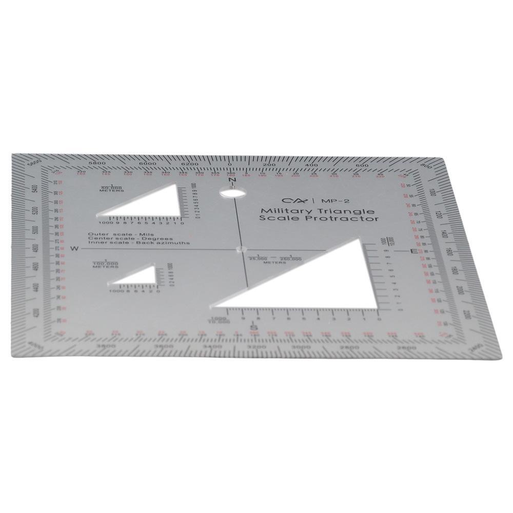 6-inch Military Protractor Plastics Training Military Surveying Ruler ...