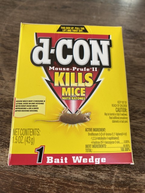 d-CON REC00051 1.5oz Mouse-Prufe Ii Poison One Bait Wedge for sale ...
