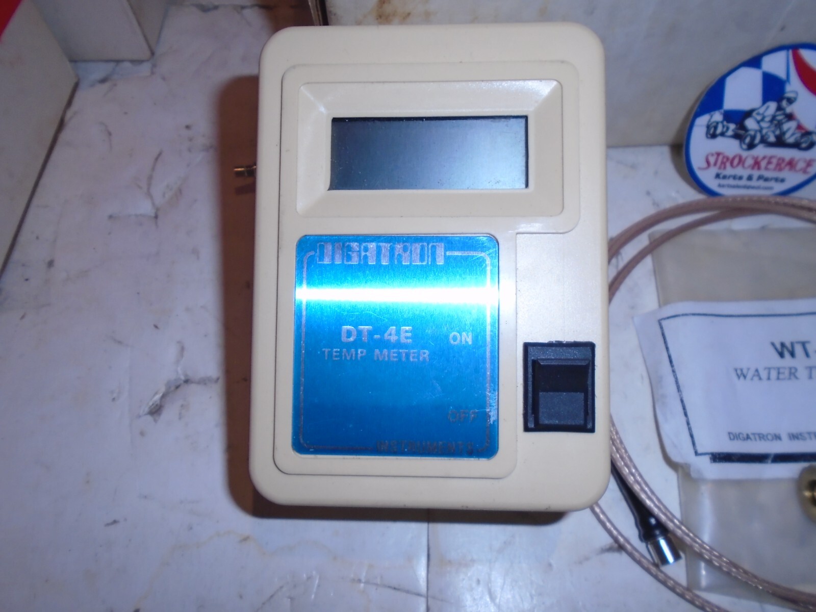 VINTAGE RACING GO KART DIGATRON INSTRUMENT DT-4E DT4E TEMPERATURE CART ...