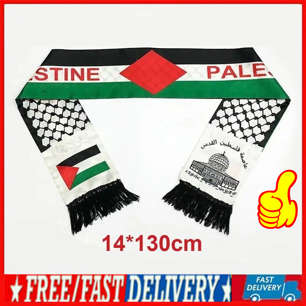 Palestine Flag Scarf KEFFIYEH Jerusalem FREE Gaza AQSA Islamic Gift ...