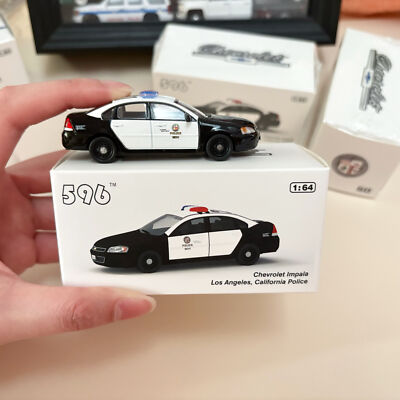 596 Model 1/64 Chevrolet Impala Los Angeles California Police Car Model ...