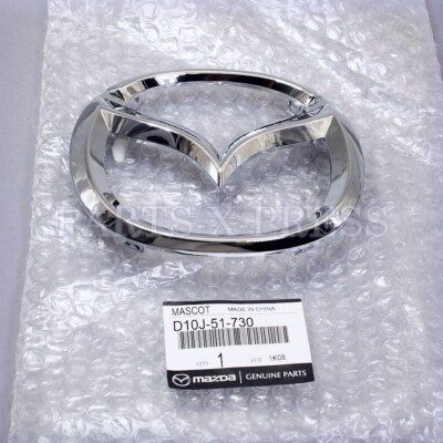 GENUINE OEM MAZDA 3 MAZDA CX-3 FRONT GRILLE SILVER MASCOT EMBLEM D10J ...