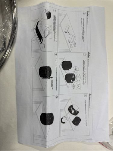 Hardback Drum Lampshade White 14” Wide x 11” High Spider Harp And ...