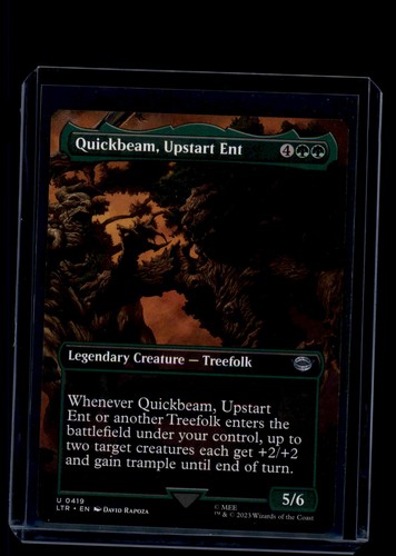 MTG Quickbeam, Upstart Ent (Borderless) #419 Uncommon The Lord of the Rings | eBay