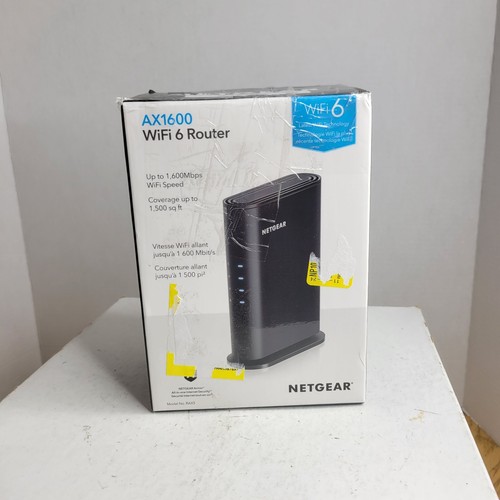 NETGEAR AX1600 Wi-Fi 6 Router 4-Stream 1.6 Gbps Cover 1500 SF (RAX5 ...