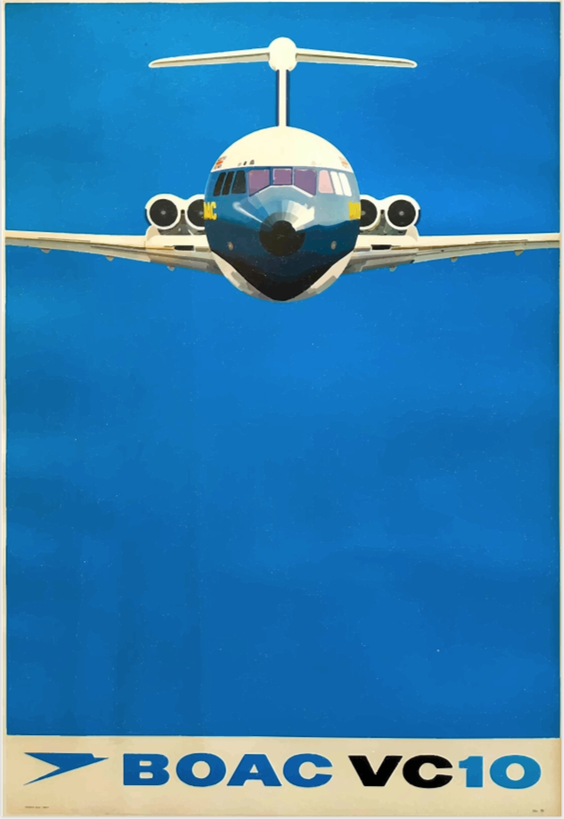 10 BOAC Vintage Travel Posters - Hong Kong, Kenya, Zebra, VC10 - A4 A3 ...