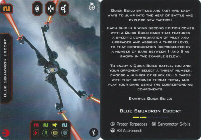 Star Wars Miniatures X-Wing Pilot Promo BLUE SQUADRON ESCORT | eBay