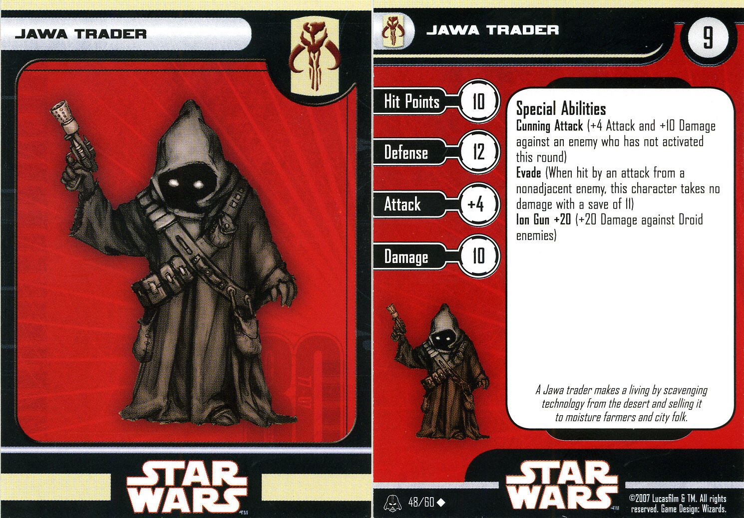 Star Wars Miniatures Alliance & Empire JAWA TRADER #48 card | eBay