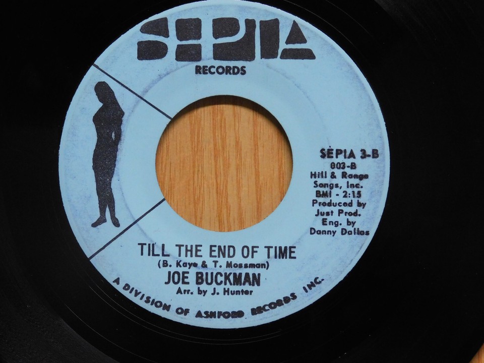 Joe Buckman Detroit Soul 45 Right Now bw Till The End Of Time on Sepia ...