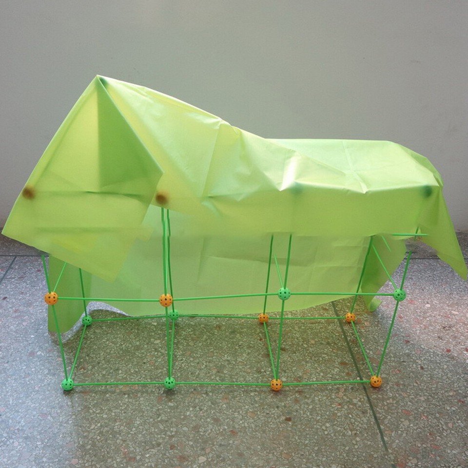 174PCS Building Your Own Den Kit Kid Play Construction Fort Tent Making ...
